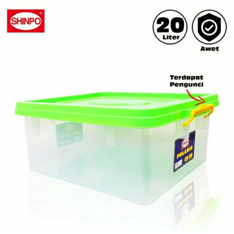 Jual container box 20liter shinpo / box container 20 liter / shinpo ...