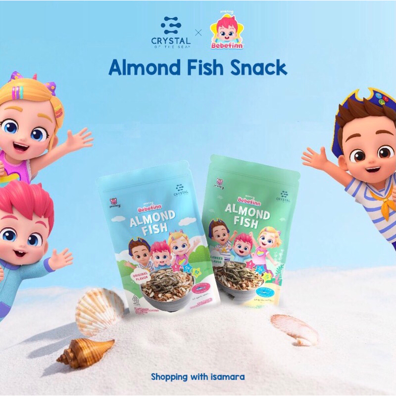Jual Crystal of the Sea | Pinkfong Bebefinn Almond Fish Snack 80gr ...