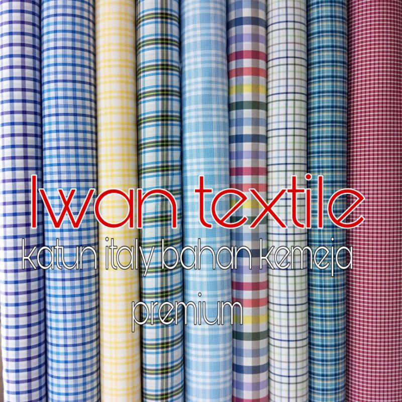 Jual PROMO kain kotak kotak kain katun kotak kotak katun Italy bahan ...