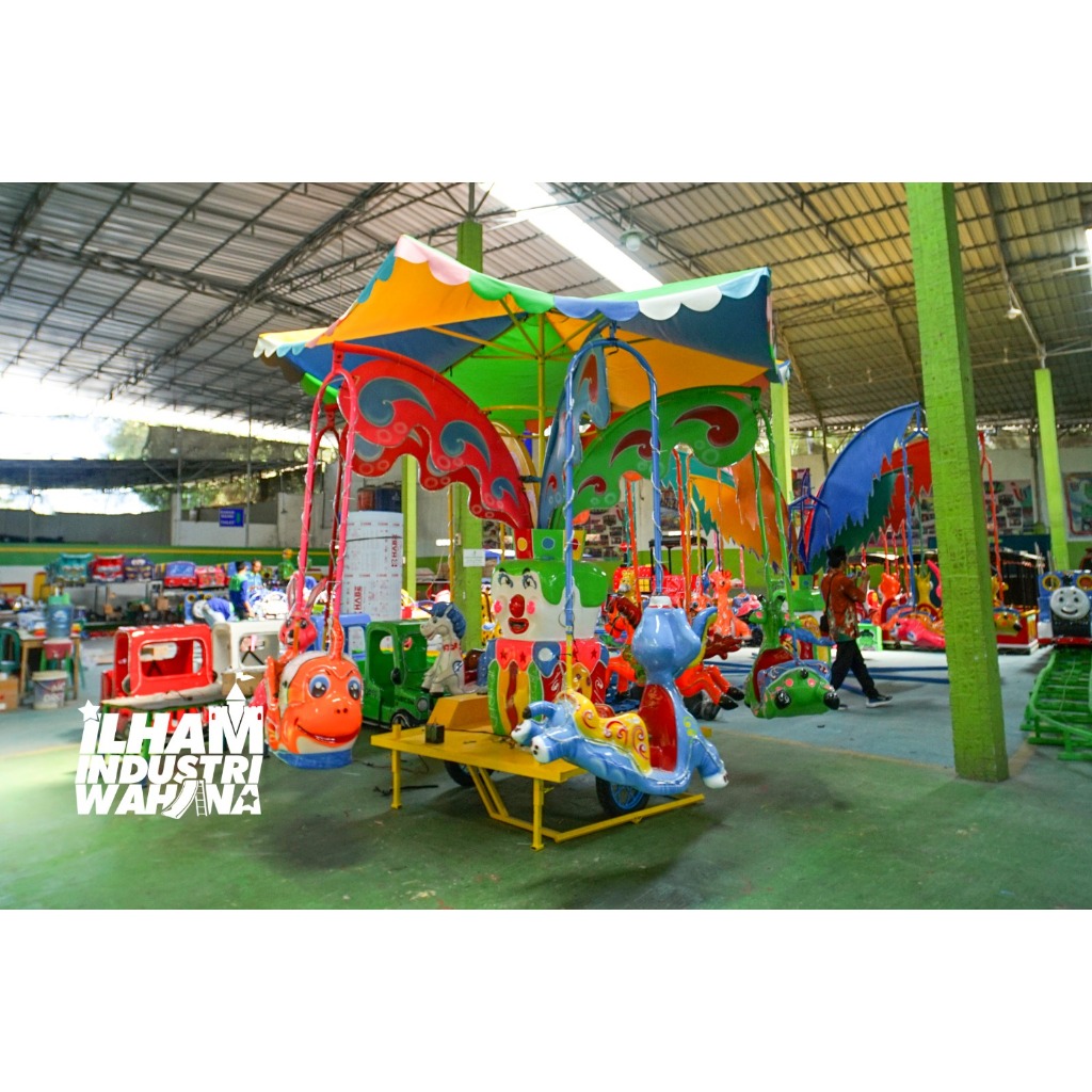 Jual komedi putar safari wahana permainan pasar malam odong odong bahan ...