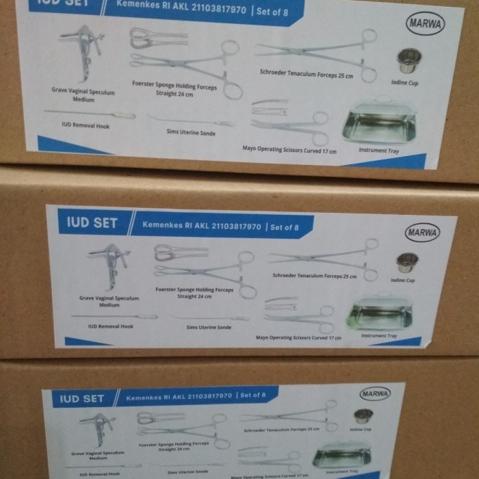 Jual MARWA IUD KIT AKL / Peralatan KB / Intra Uterine Device Set ...