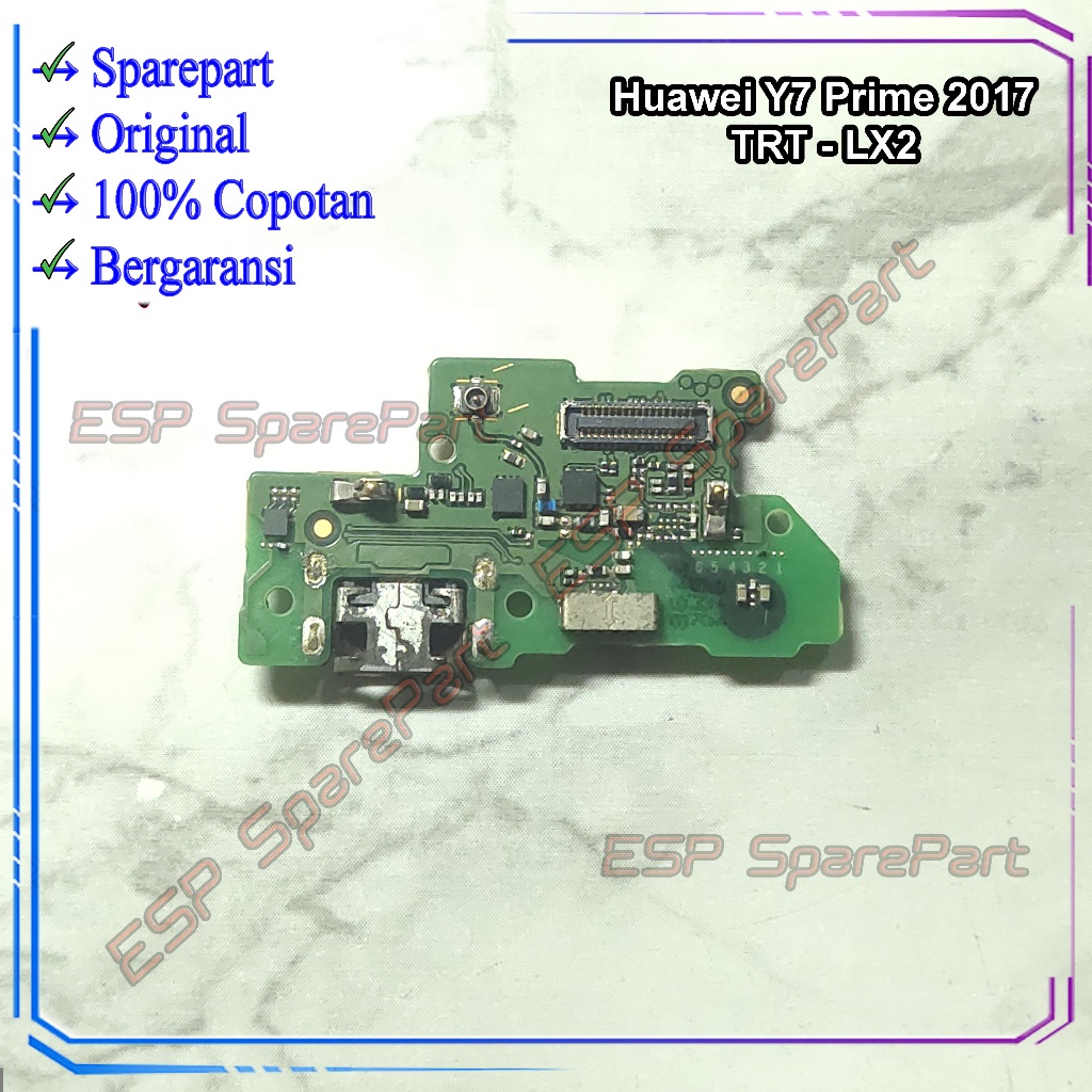 Jual Huawei Y7 Prime TRT-LX2 Papan konektor cas pcb ui board charger ...