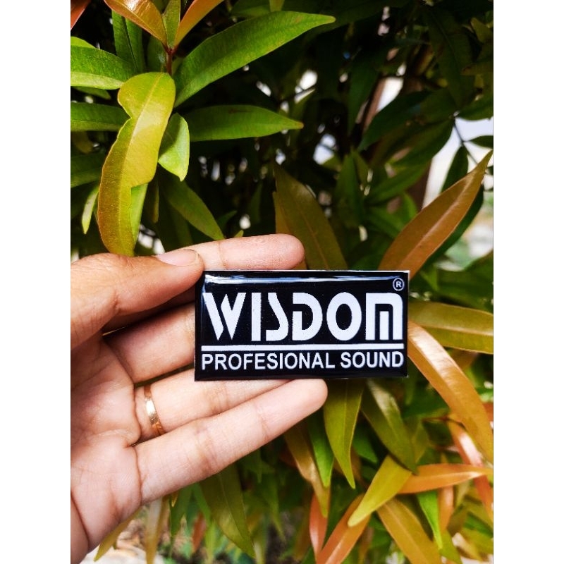 Jual LOGO/LABEL/EMBLEM WISDOM PROFESIONAL SOUND TIMBUL3D | Shopee Indonesia
