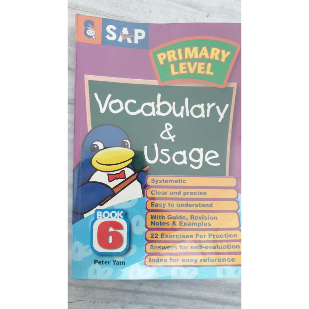 Jual PRIMARY LEVEL VOCABULARY & USAGE BOOK 6 BUKU SINGAPORE / KURIKULUM ...