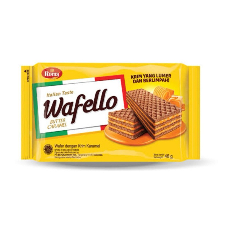 Jual WAFELLO BUTTER CARAMEL 48 GR (IF) | Shopee Indonesia