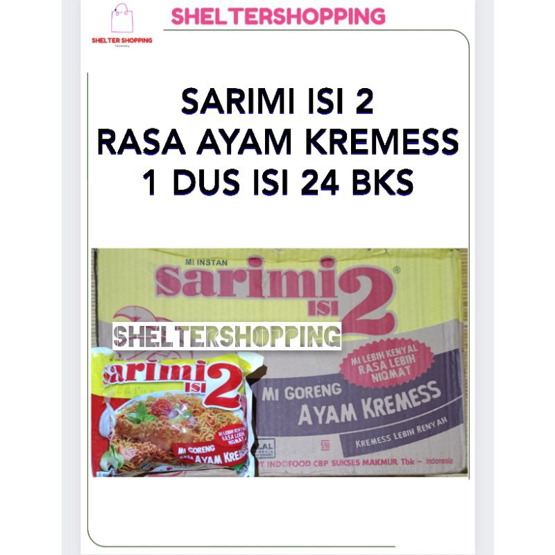Jual (KARGO) SARIMI Isi 2 Mie Goreng Ayam Kremess 1 Dus isi 40 Pcs ...