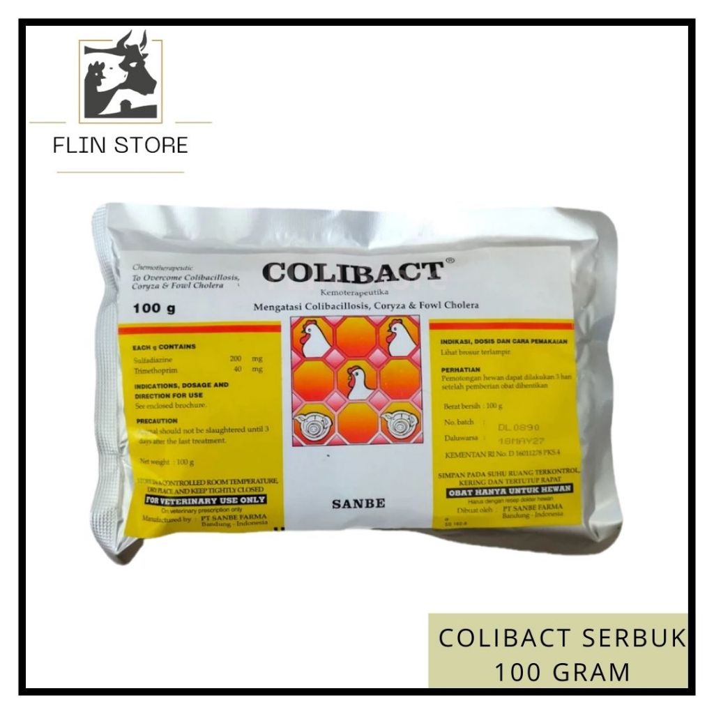Jual Colibact serbuk 100 gram SANBE – Mengatasi colibacillosis, coryza ...