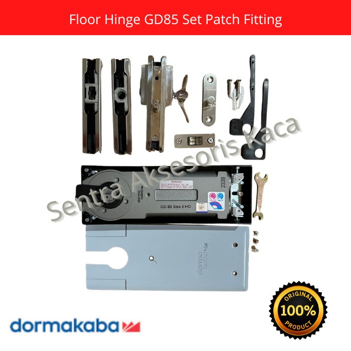 Jual Floor Hinge GD85 Dorma Set Patch Fitting | Shopee Indonesia