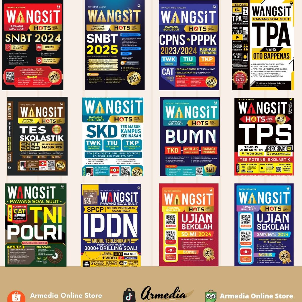 Jual BUKU WANGSIT CPNS & PPPK , SNBT, BUMN, TPS, TPA, IPDN, TNI POLR ...