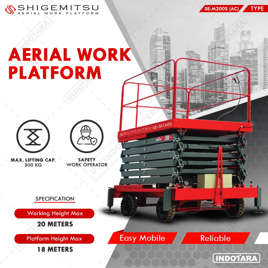 Jual Tangga Elektrik - Electric Push Mobile Scissor Lift SE-M200S ...