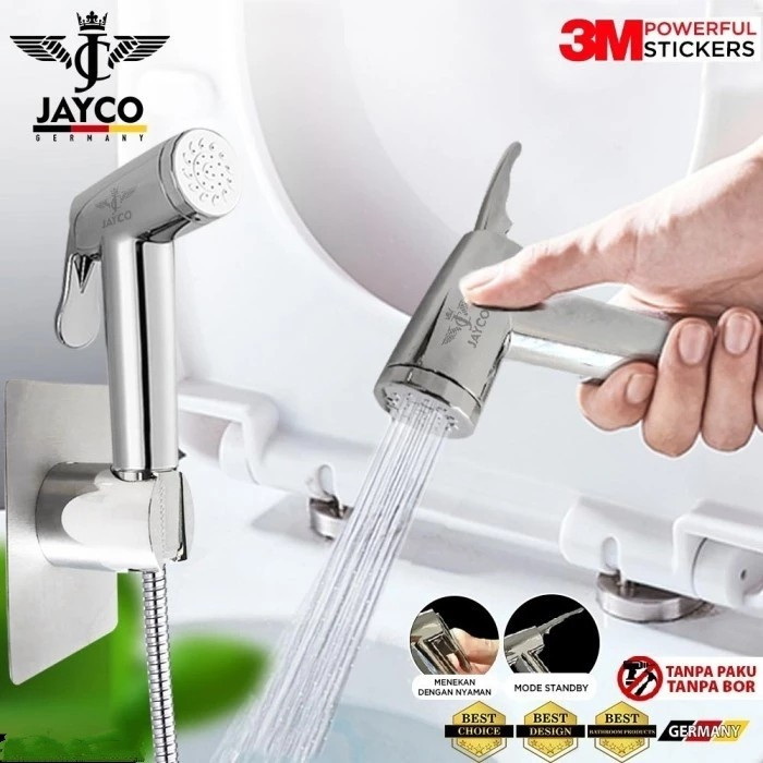 Jual Jayco Jet Shower Toilet Bidet Wc Jet Washer Stainless Chrome Jayco ...