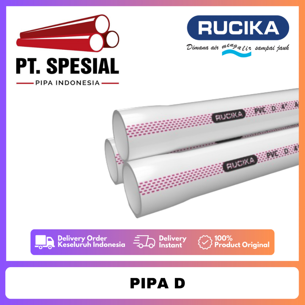 Jual Pipa PVC D Standard Rucika 2 1/2" Pipa PVC Rucika - 09 | Shopee ...