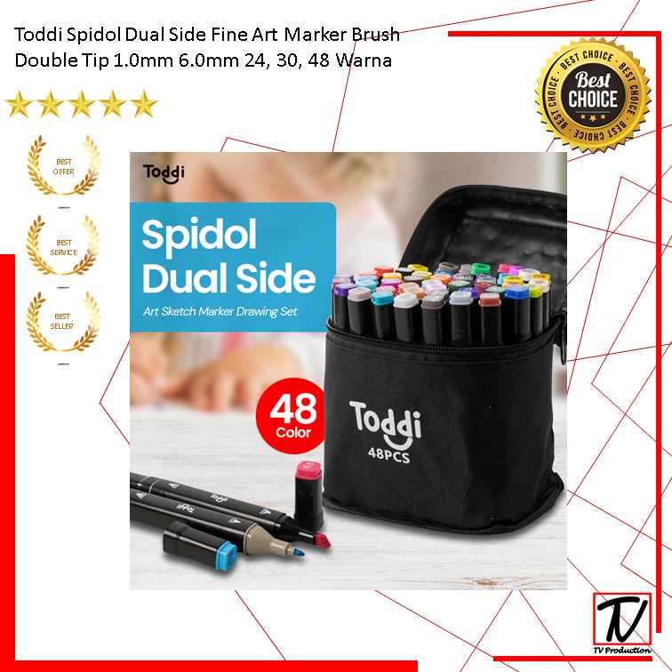 Jual Spidol Stabilo 12 24 30 48 60 80 Color Warna Dua Sisi Touch Dual ...