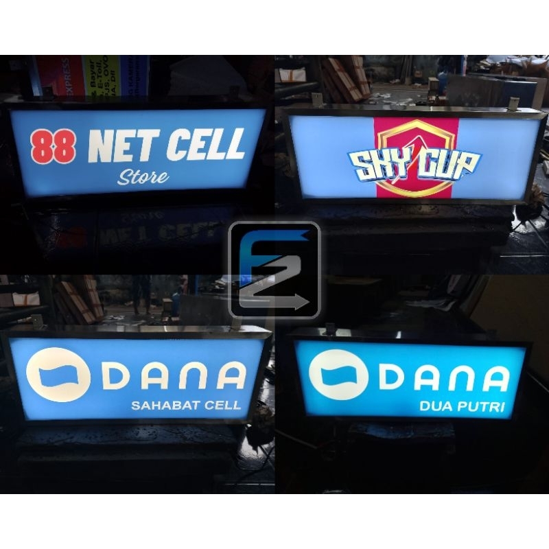 Jual NEON BOX UKURAN 20X50 AKRILIK CUSTOM | Shopee Indonesia