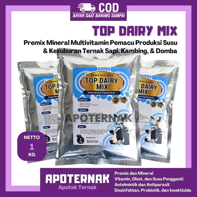 Jual Mineral Sapi TOP DAIRY MIX 1 KG - Premix Mineral Organik ...