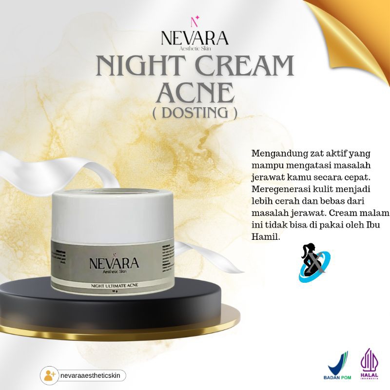 Jual Nevara Night Cream Acne ( Dosting ) | Shopee Indonesia
