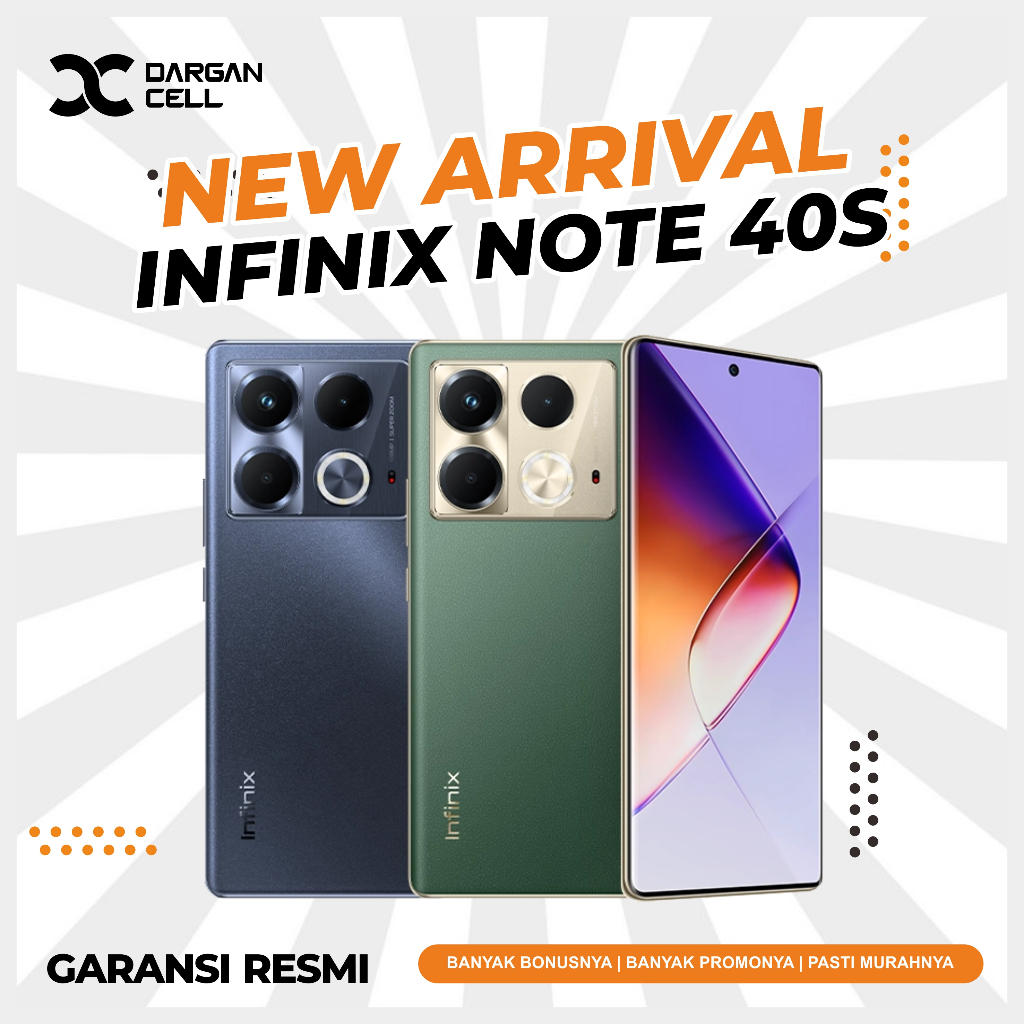 Jual INFINIX NOTE 40S 8/256GB NEW GARANSI RESMI BATTERY 3D-CURVED ...