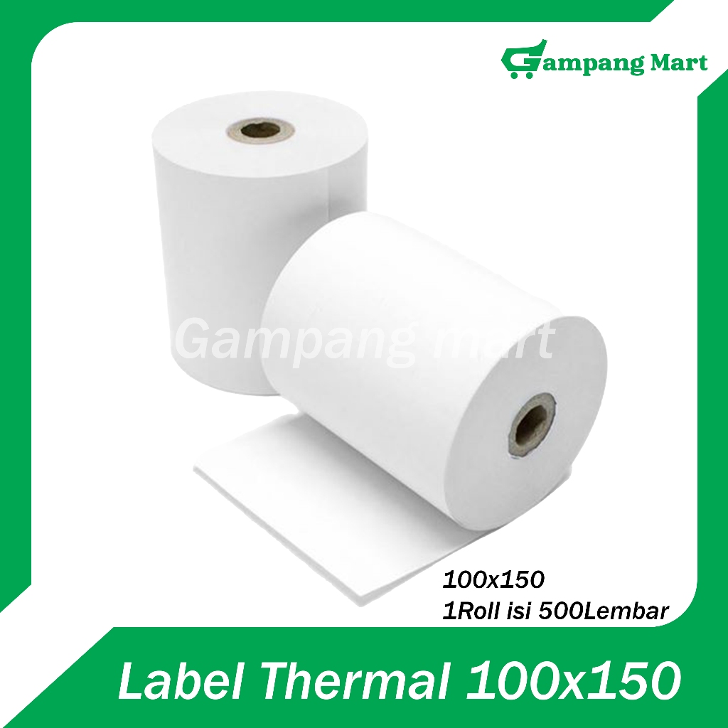 Jual STICKER THERMAL/KERTAS THERMAL/LABEL PENGIRIMAN [100X150 MM [A6] ISI 500 LEMBAR | Shopee ...