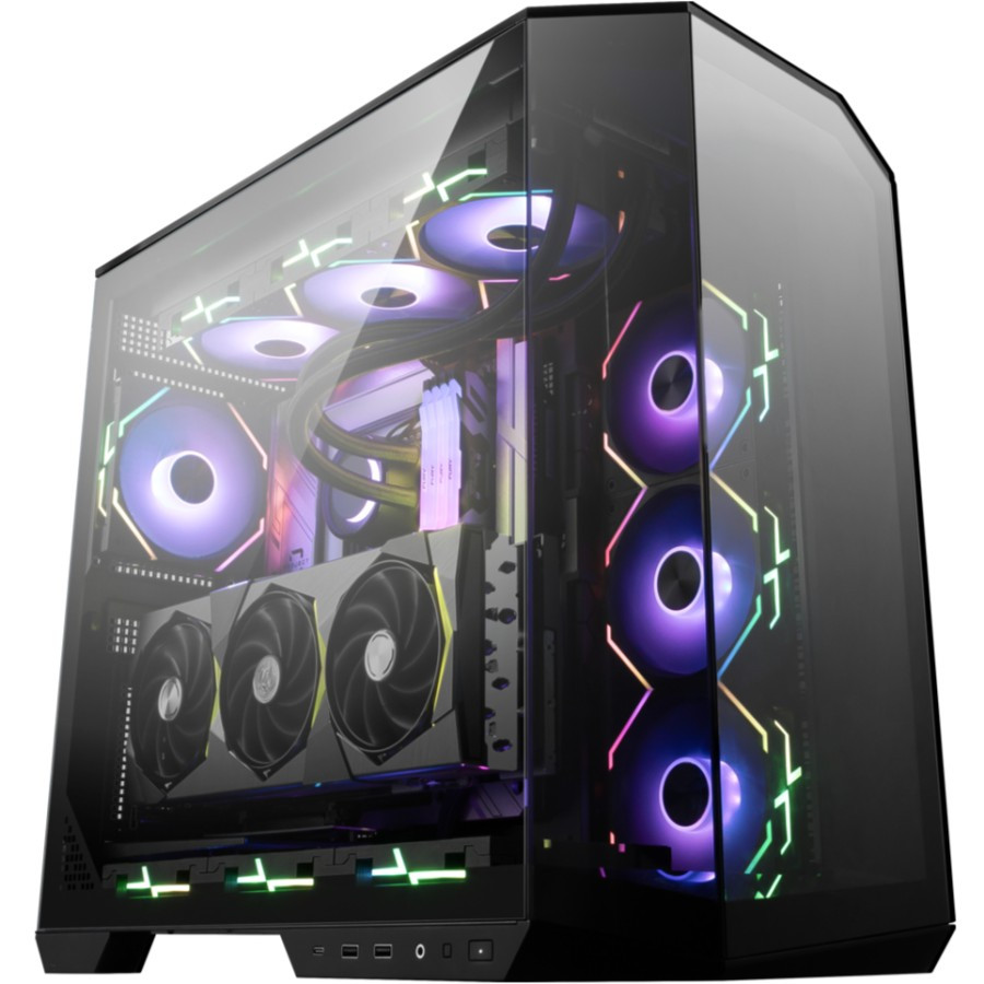 Jual MSI MAG PANO 100L PZ BLACK MID TOWER BTF PC CASE CASING GAMING ...