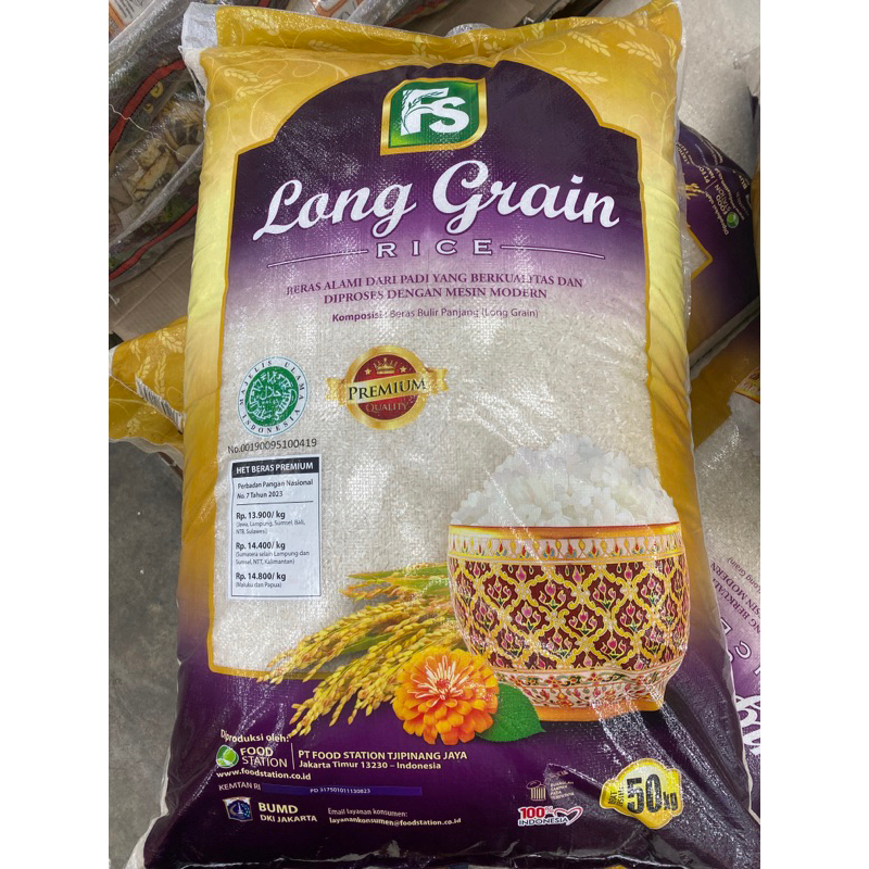Jual Beras FS Long Grain 50 Kg | Shopee Indonesia