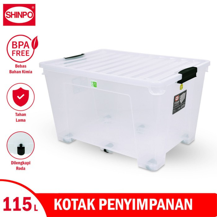 Jual Box Container Bening Shinpo CB 47 Liter , CB 60 Liter , 82 Liter ...