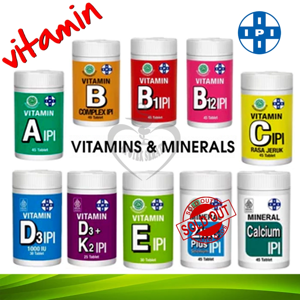 Jual All Varian Vitamin IPI Lengkap A/B/C Memenuhi Kebutuhan Tubuh ...