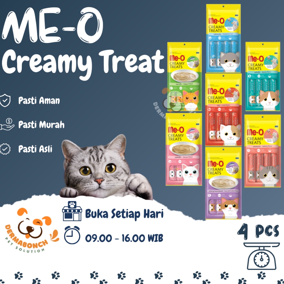 Jual KODE L18N SNACKTreat Kucing Cat MeO MeO Creamy Treat Treats 6gr 4 ...