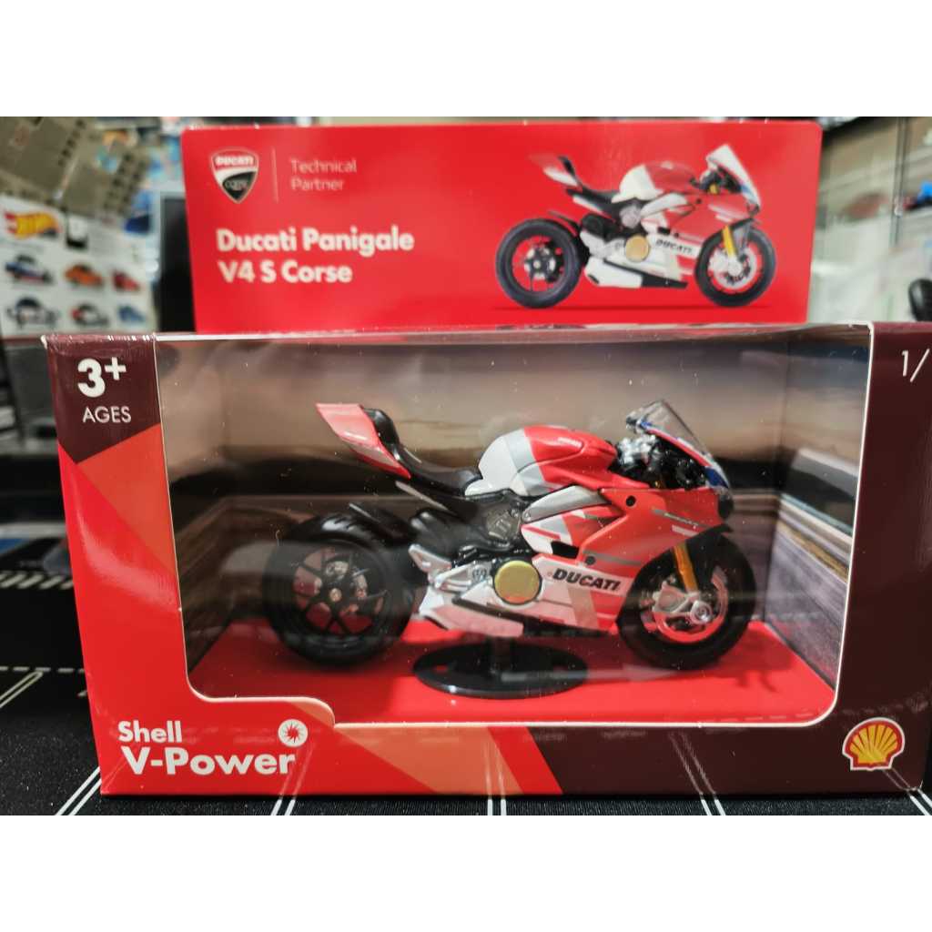 Jual Diecast Ducati Panigale V4 S Corse Shell V-power edisi 2024 | Shopee Indonesia