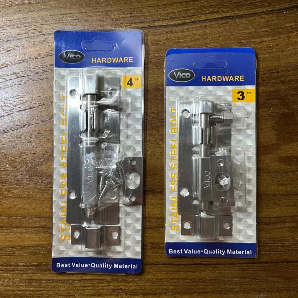 Jual VICO Grendel Kunci Slot Pintu Jendela Stainless 3" 4" Inch ...
