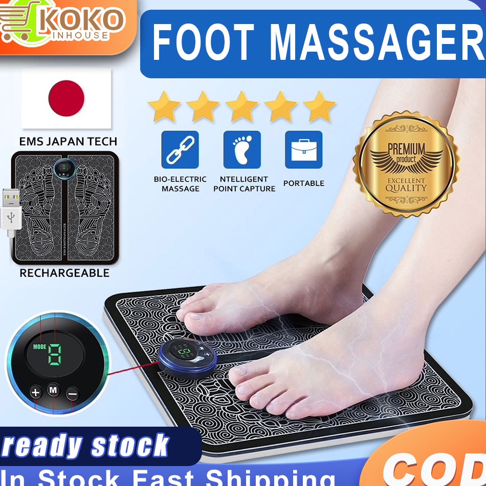 Jual KODE P9T4 KOKO 23SS EMS Foot Massage Mat Japan EMS Pad Mat Listrik ...