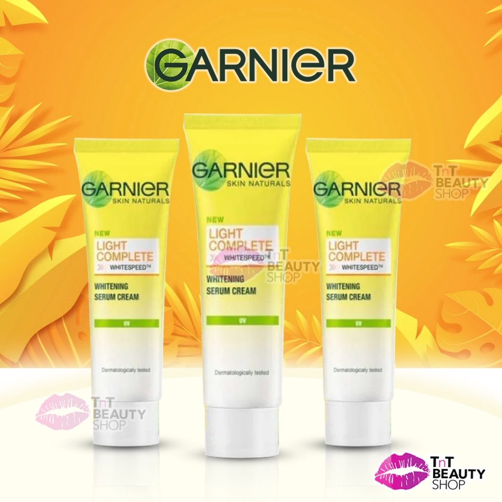Jual BOMBASTIS GARNIER Light Complete White Speed Whitening Serum Cream ...