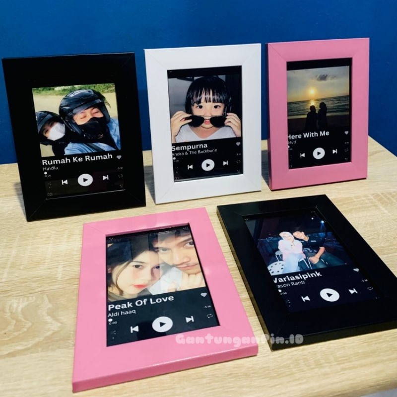 Jual Pigura Custom Spotify / Bingkai Foto Custom / Pigura 4R / Kado ...
