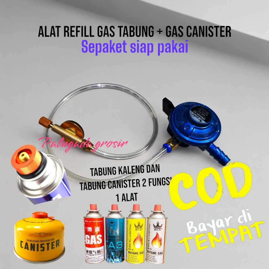 Jual alat refill isi ulang gas tabung kaleng + tabung canister | Shopee ...