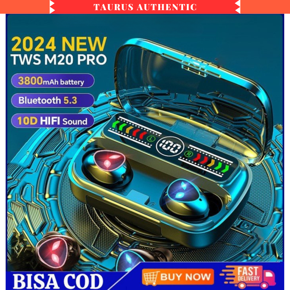 Jual 【NEW 2024】TWS M20 Pro M10 M19 F9 Wireless Earphone Bluetooth V5.3 TWS Gaming Headset ...