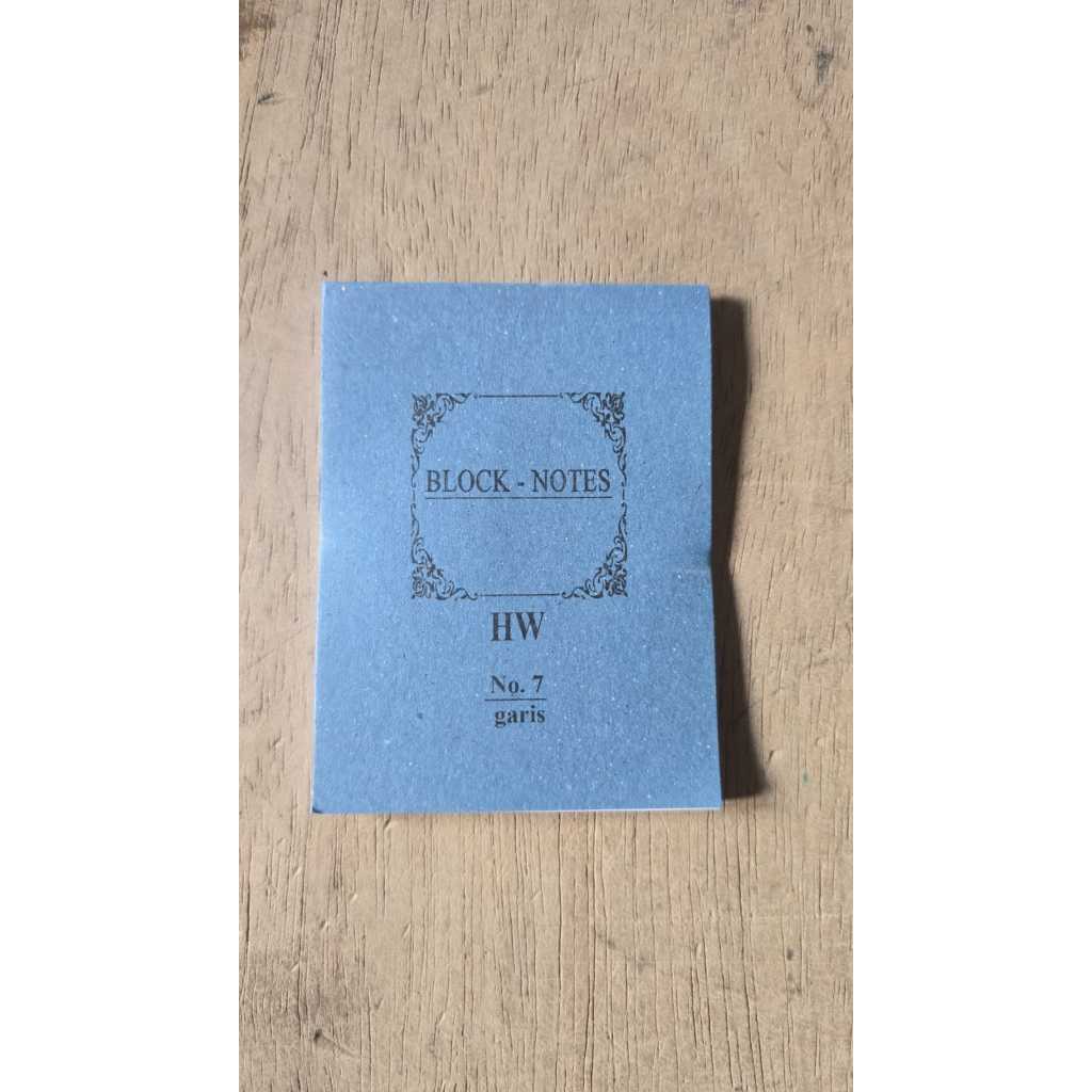 Jual BUKU NOTES / BLOCK NOTES NO.7 GARIS MEREK HW PER PCS | Shopee ...