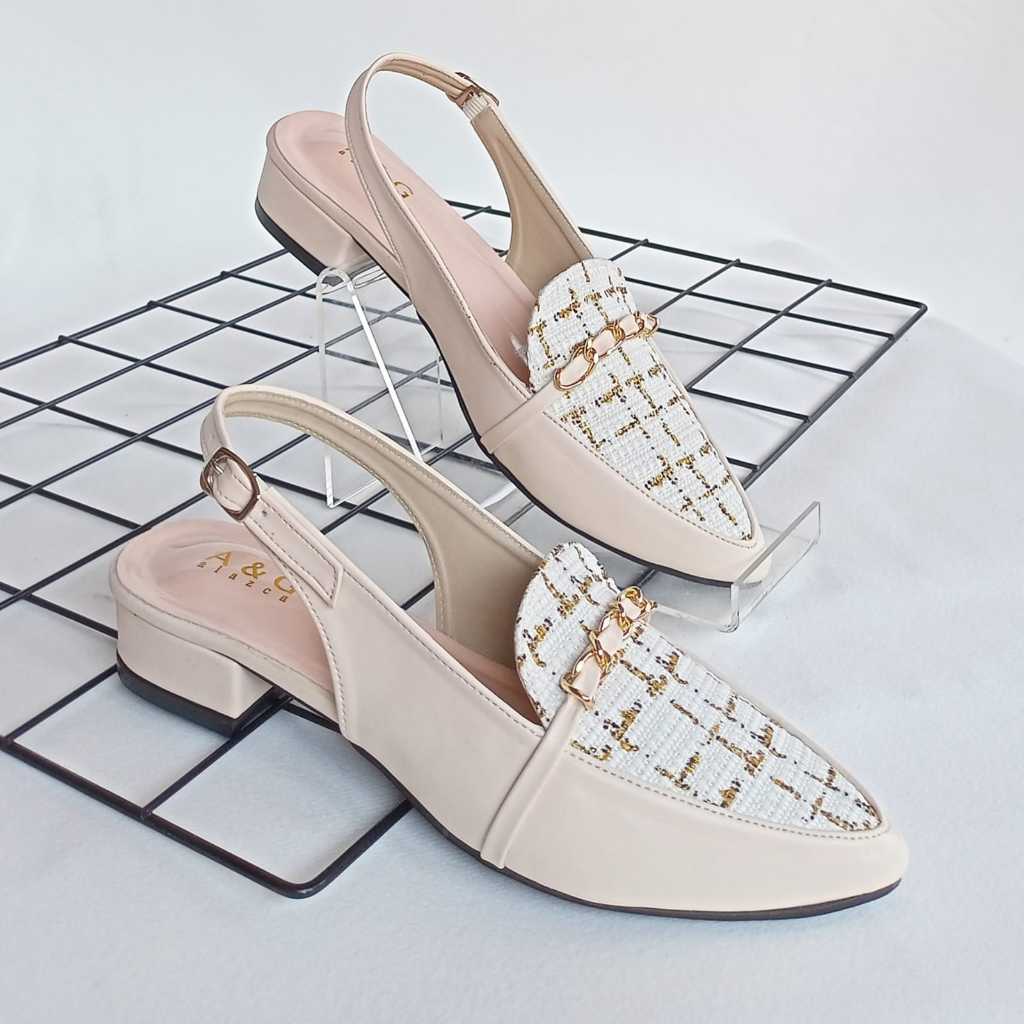 Jual Mules Heels Wanita Slipo-On Hak 3cm | Modis & Nyaman - AG07 ...