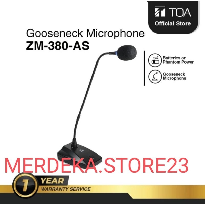 Jual TOA ZM-380AS GOOSENECK MICROPHONE CABLE / MIC KABEL TOA ZM 380 AS ...