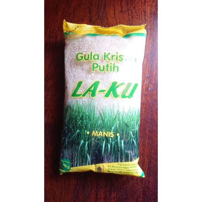 Jual Gula Pasir Kristal Putih Merk LAKU 500GRAM | Shopee Indonesia