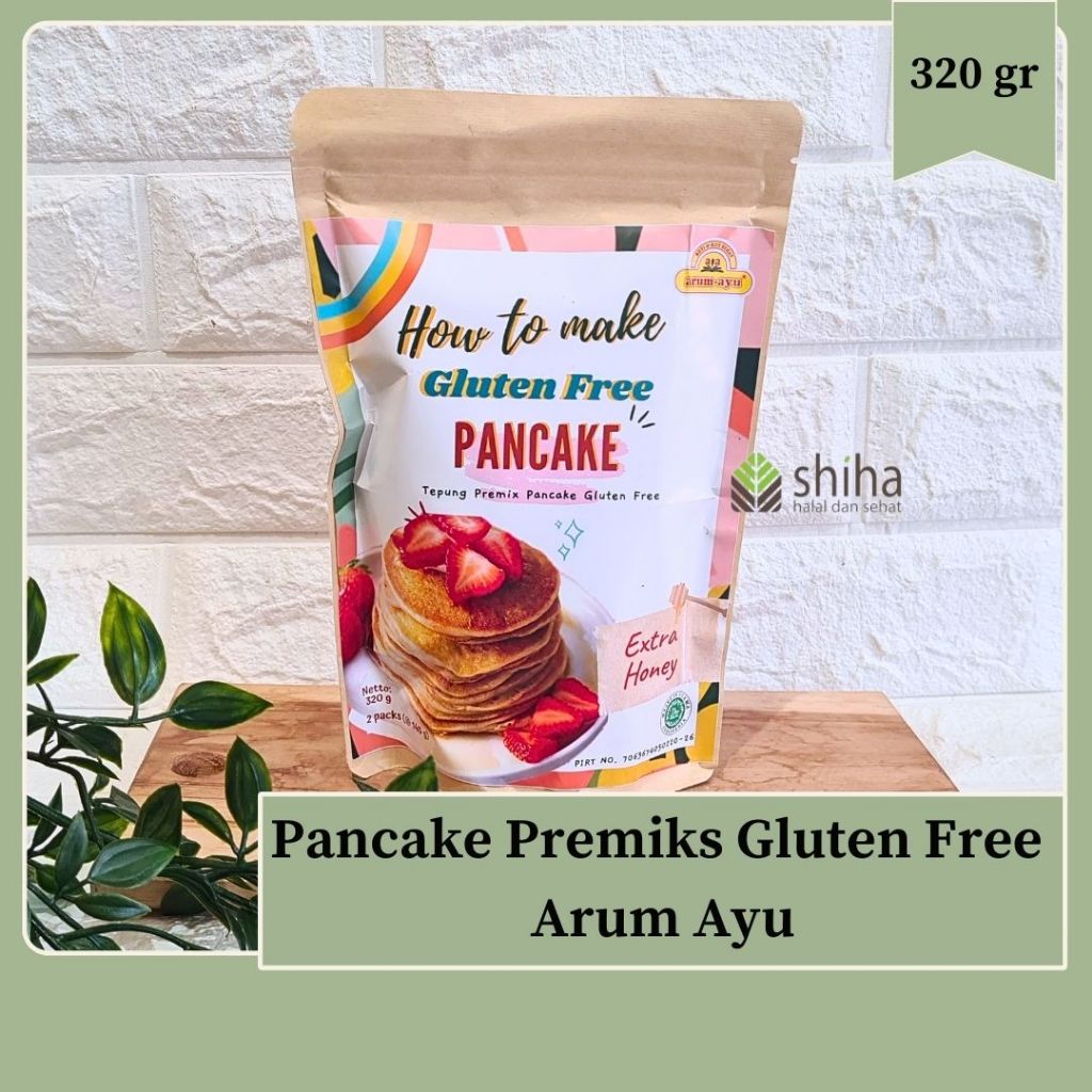 Jual Tepung Pancake Sehat Gluten Free plus Maple Syrup 320 gr Arum Ayu ...