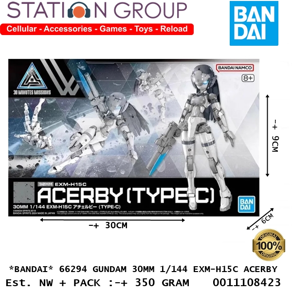 Jual BANDAI 66294 GUNDAM 30MM 1 144 EXM-H15C ACERBY - GUNPLA MODEL KIT ...