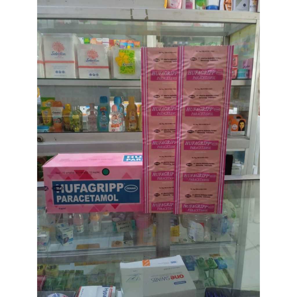 Jual HUFAGRIP DEMAM PARACETAMOL TABLET 1 STRIP @10 KAPLET - ED 05/2027 ...