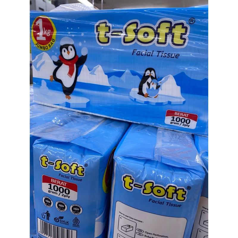 Jual TISU JUMBO T-SOFT FACIAL 1000G/1KG | Shopee Indonesia