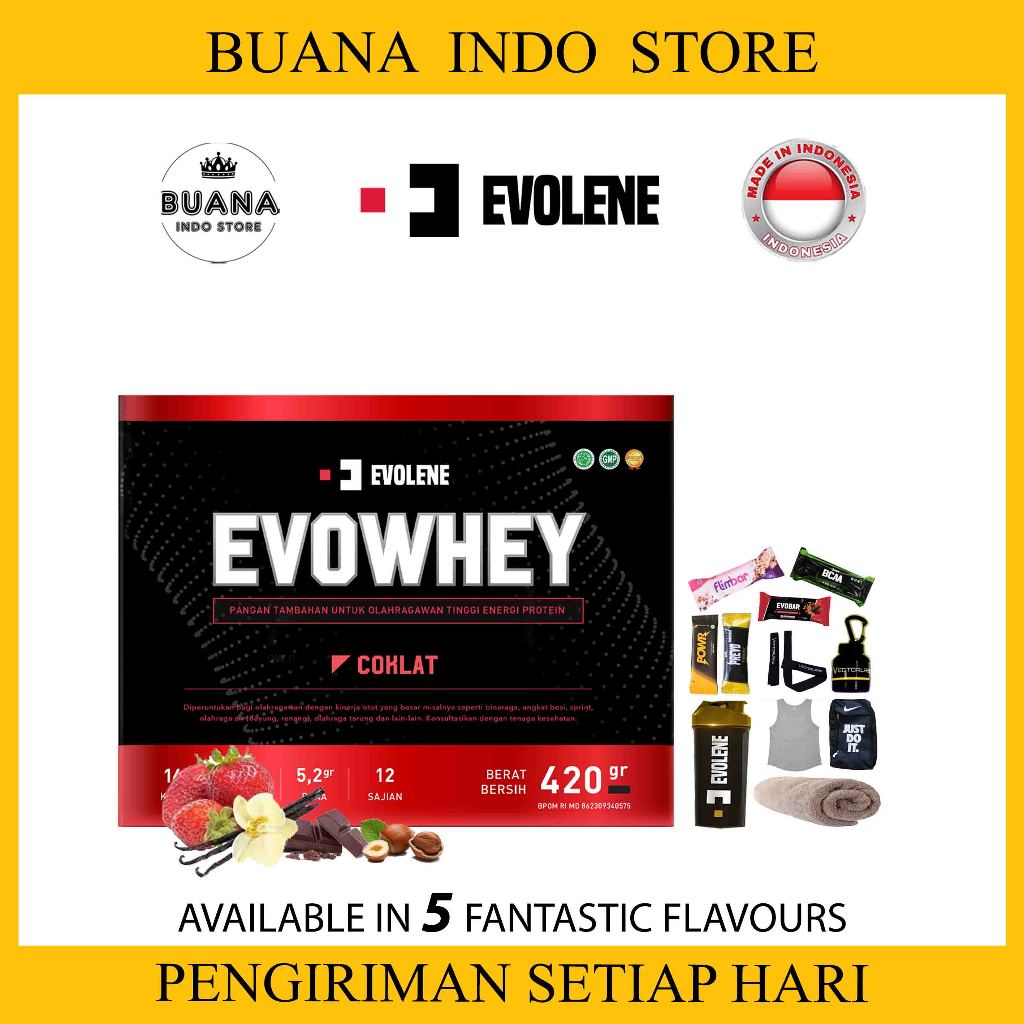 Jual Evolene Evowhey Protein 1 Box 12 sachet | EVO WHEY - Suplemen ...