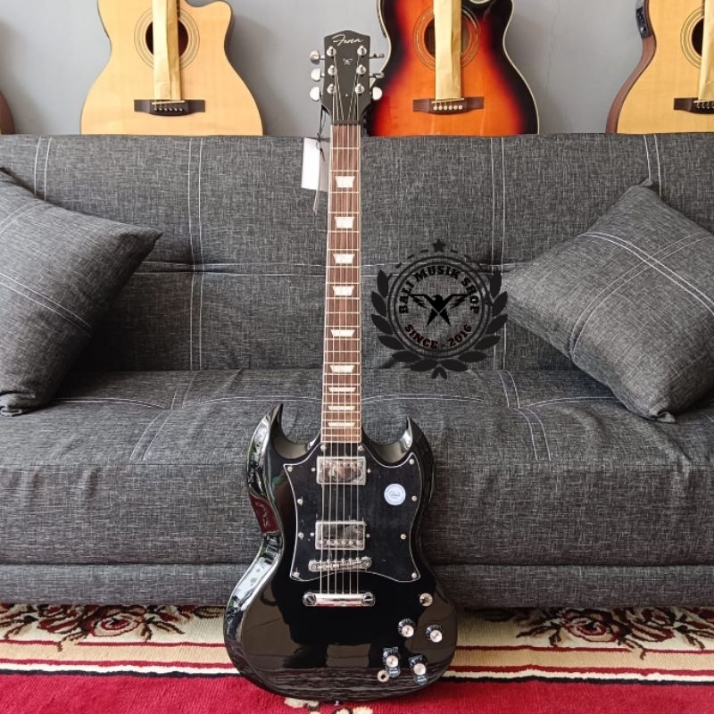 Jual fena gitar std black ebony | Shopee Indonesia