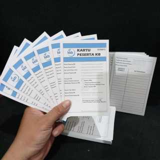 Jual Kartu Peserta KB (Keluarga Berencana), KARTU KB, KARTU KKB, KERTAS ...
