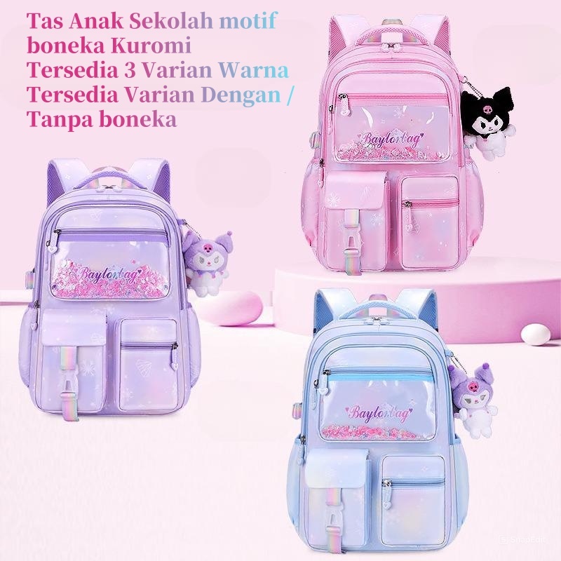 Jual TAS SEKOLAH ANAK DENGAN BONEKA KUROMI / TAS SEKOLAH ANAK SD, SMP & SMA / TAS BONEKA KUROMI ...
