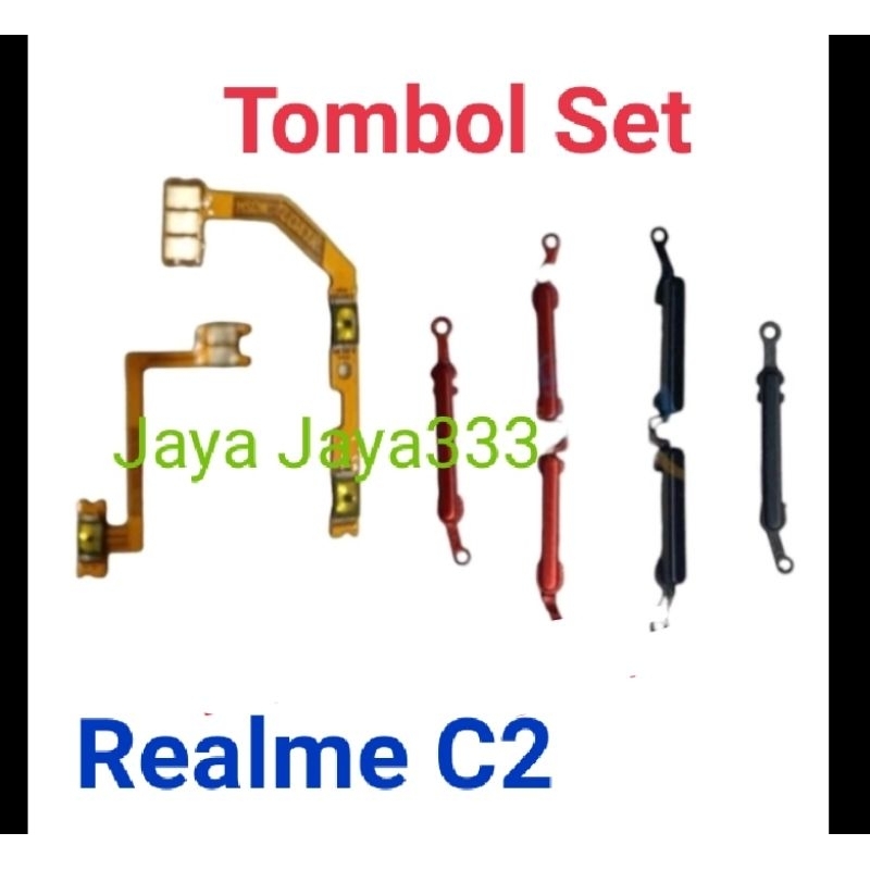 Jual Tombol Set Realme C2 fullset tombol/Flex on off Volume | Shopee Indonesia