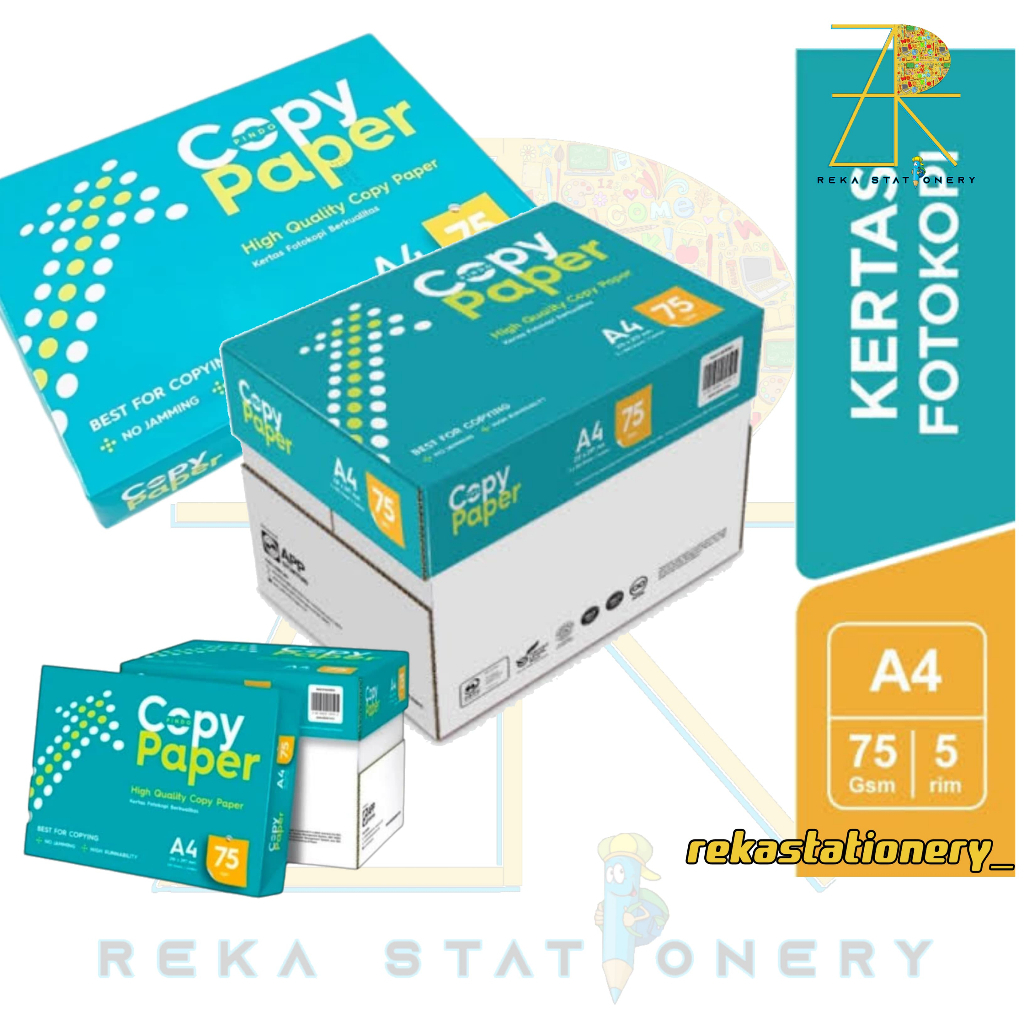 Jual Kertas Hvs A4 75 Gsm Copy Paper 1rim 500 Lembar Kertas