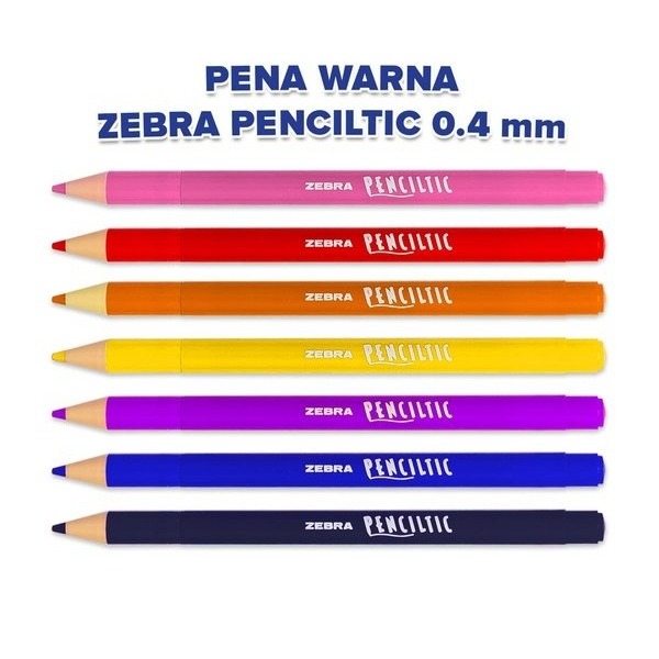 Jual ZEBRA - Pena Penciltic Fineliner Ukuran Tip 0.4 Warna | Shopee ...