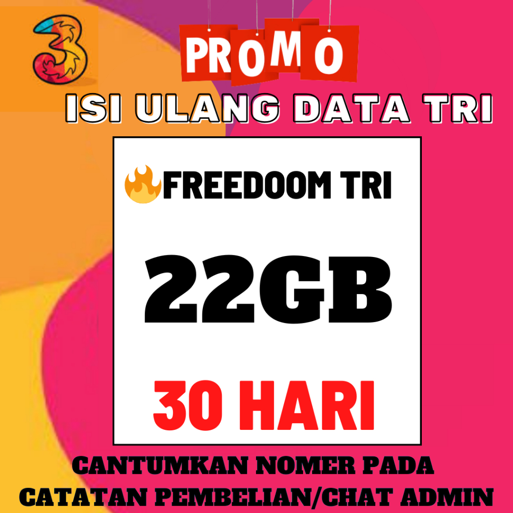 Jual KUOTA TRI MURAH HAPPY HARIAN 1 GB, 2 GB, 3 GB 3 D, 3,5 GB, 3 GB 7 GB, 6 GB, 9 GB | Shopee ...